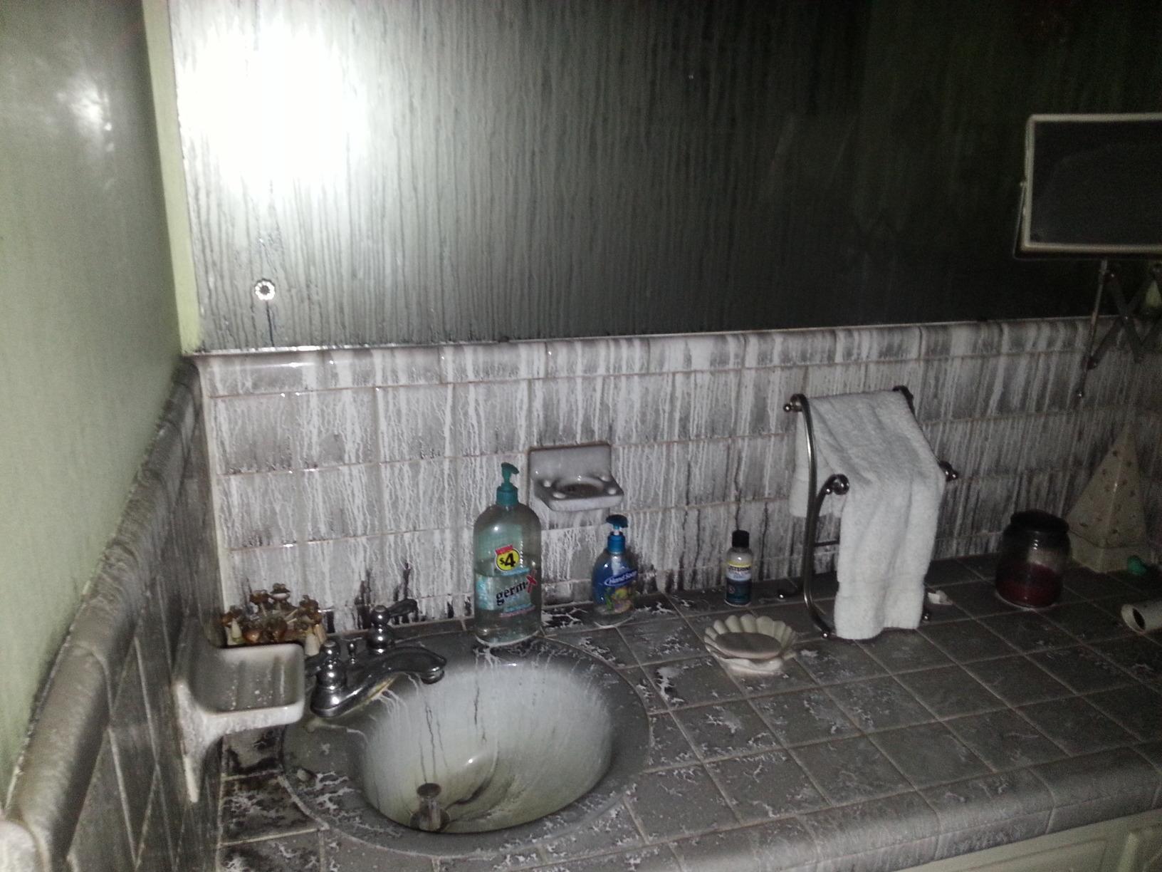 Fire Damage - Fire Damage in Pleasant Grove, AL - Fire Damaged Bathroom