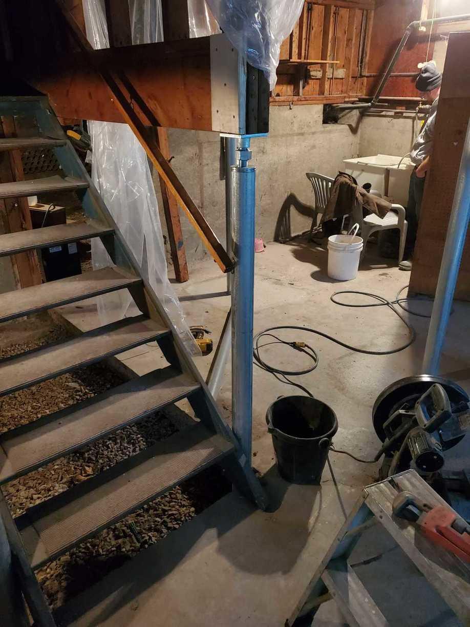 Omni Basement Systems - Foundation Repair Photo Album - Support Jacks ...