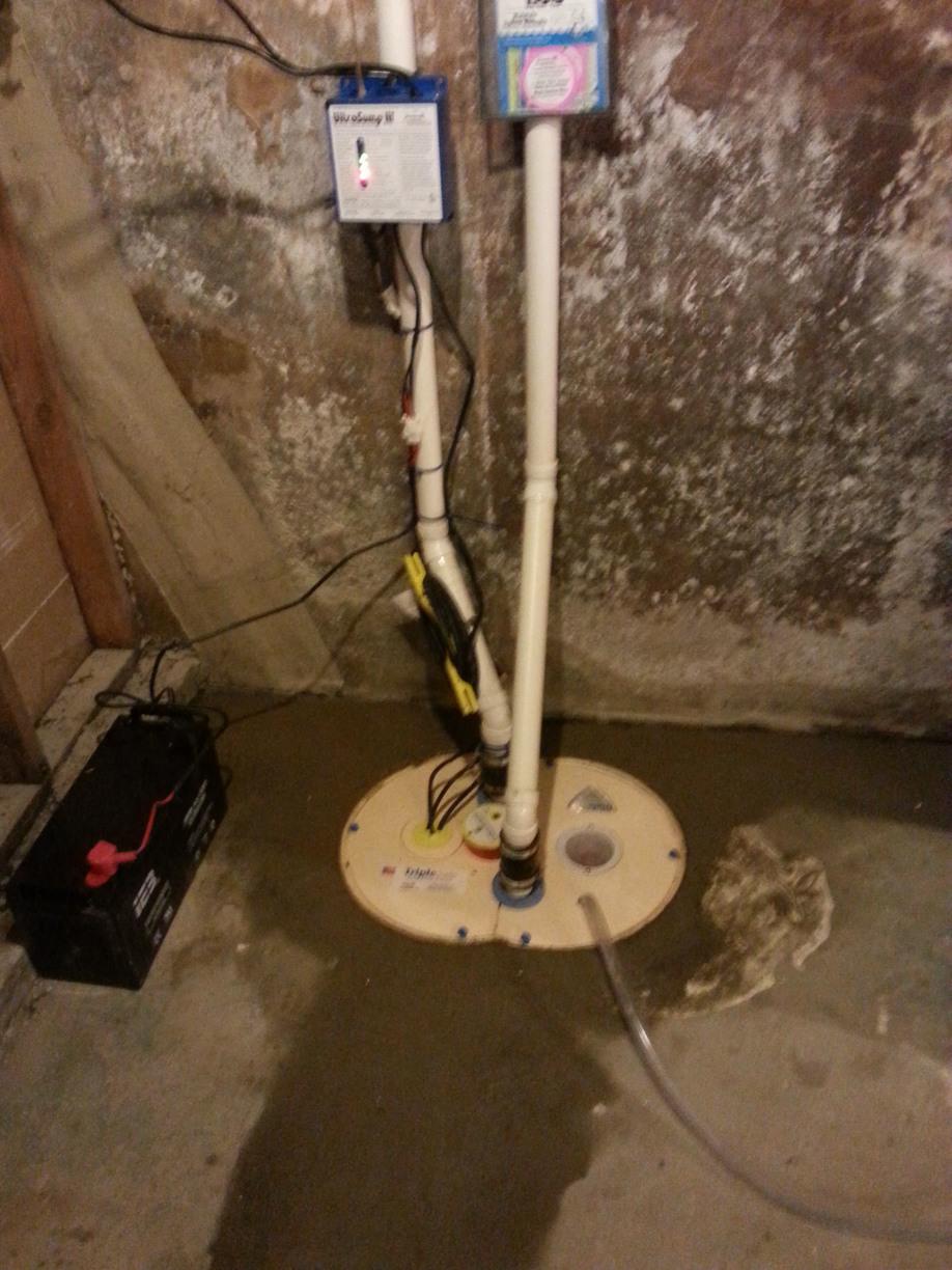 Basement Waterproofing - WaterGuard and Sump pump installation in ...