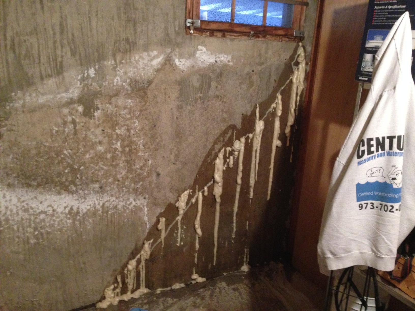 Basement Waterproofing - Crack Injection and Paint in Morristown, New ...
