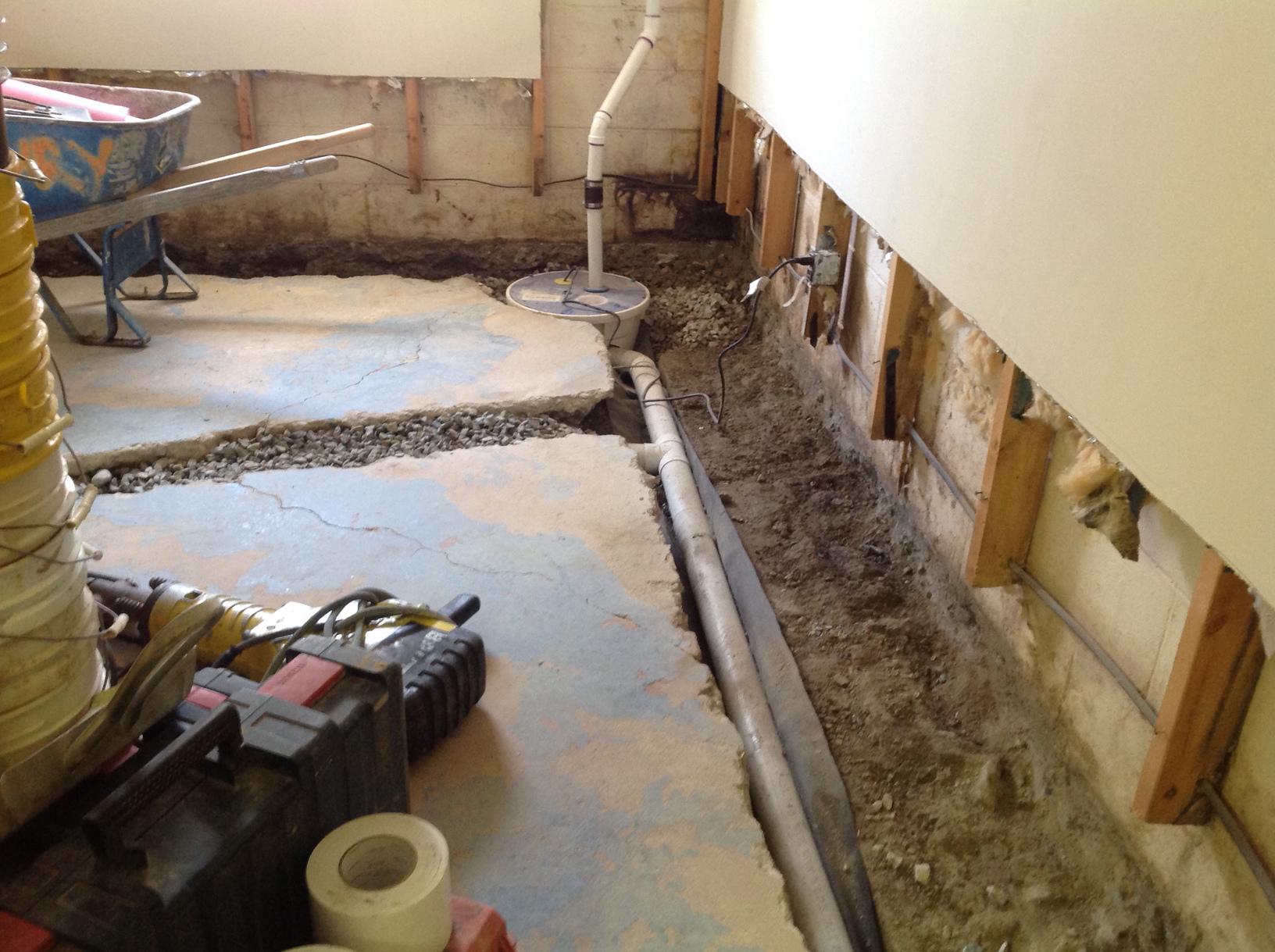 Basement Waterproofing - Waterproofing a Finished Basement in Vernon ...