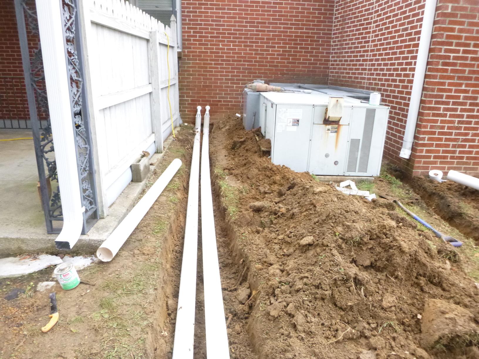 Basement Waterproofing - Cleanspace Wall Liner and TripleSafe - Drain Line