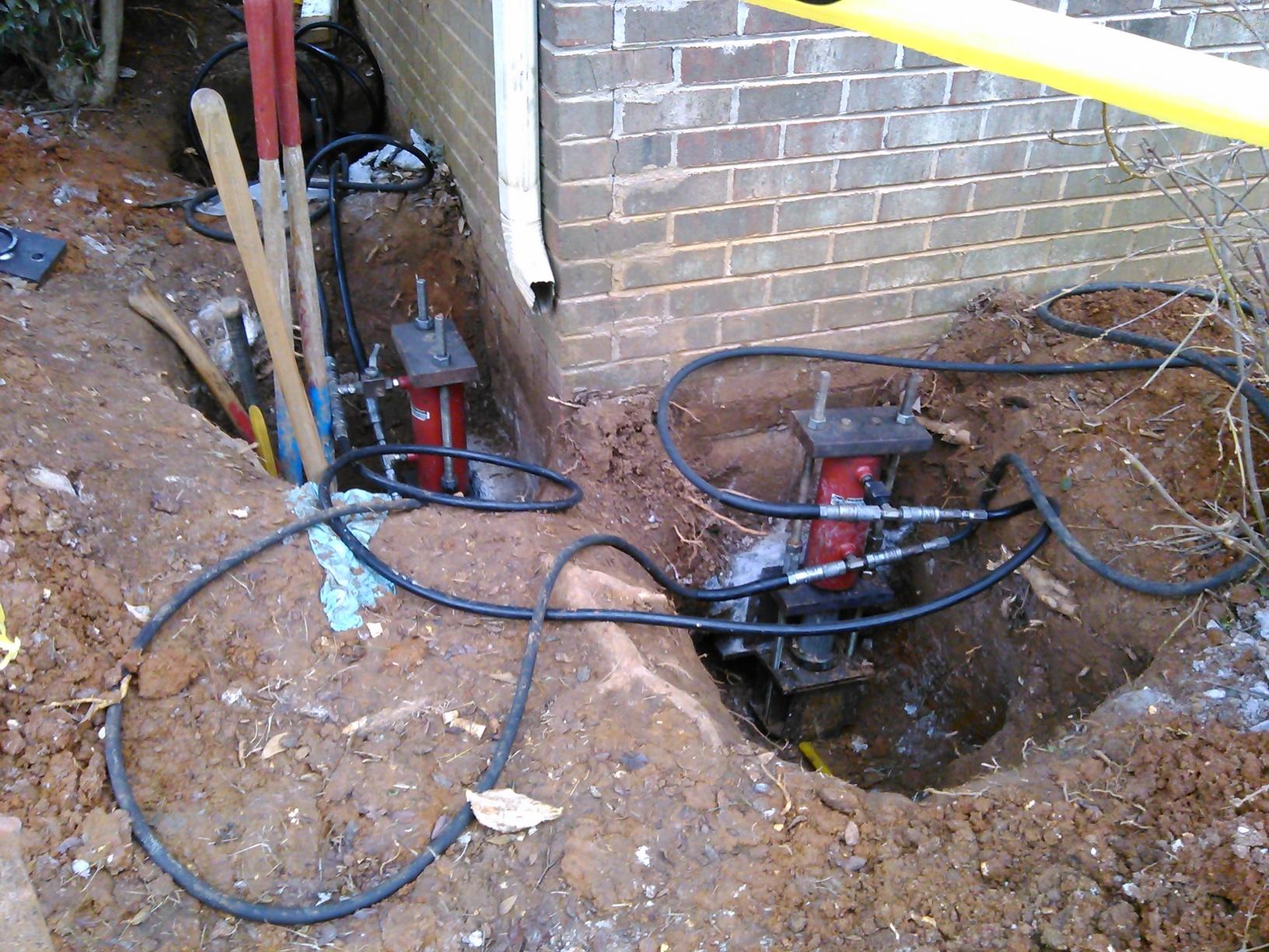 Foundation Repair - Push Piers in Murfreesboro, TN - Push Pier Installation