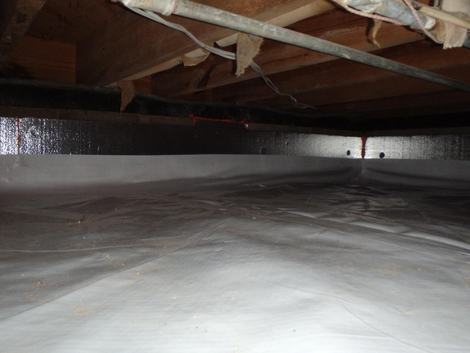 Home Insulation Services - Crawl Space that Leaks Groundwater in ...