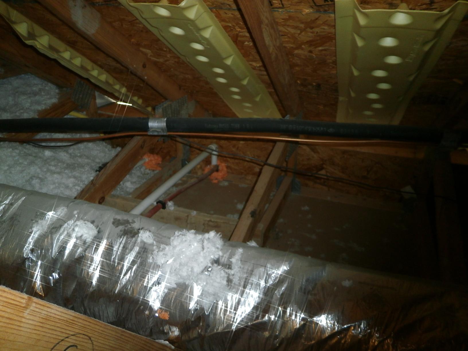 Insulation Services - Sealing attic penetrations - Air Sealing Attic