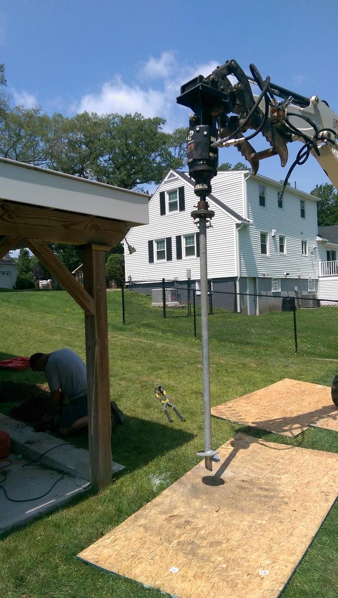 Foundation Repair - EZ Post Piers Chelmsford - Helical EZ Post Pier