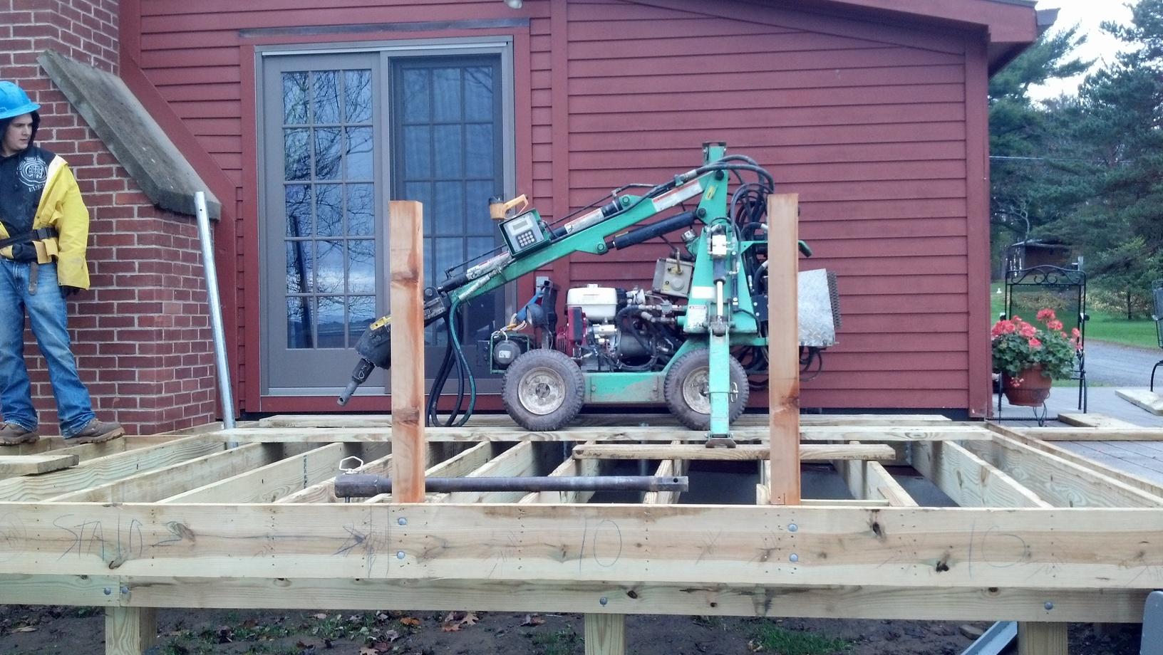 Helical Deck Piers - EZ Post Deck Piers - EZ Post Installation