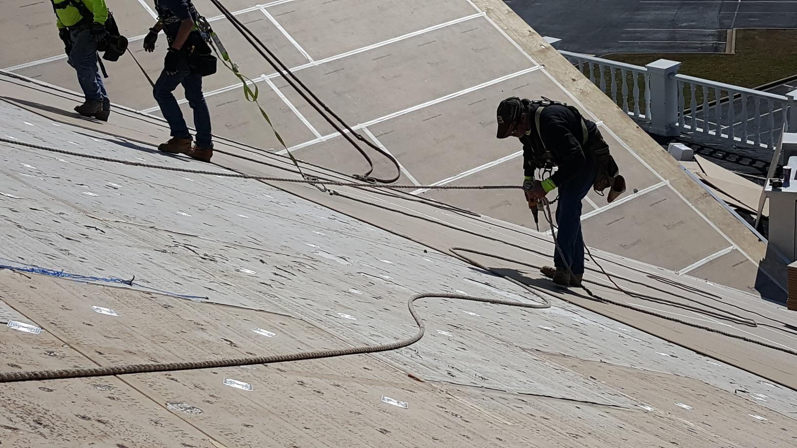 Concord Baptist Church Roof Replacement - Mineral Board Layover